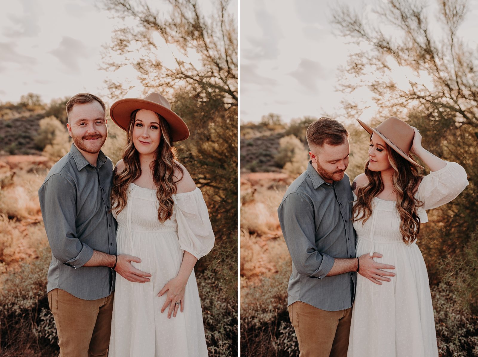 Colton and Sam's Maternity Photos in the Phoenix Desert