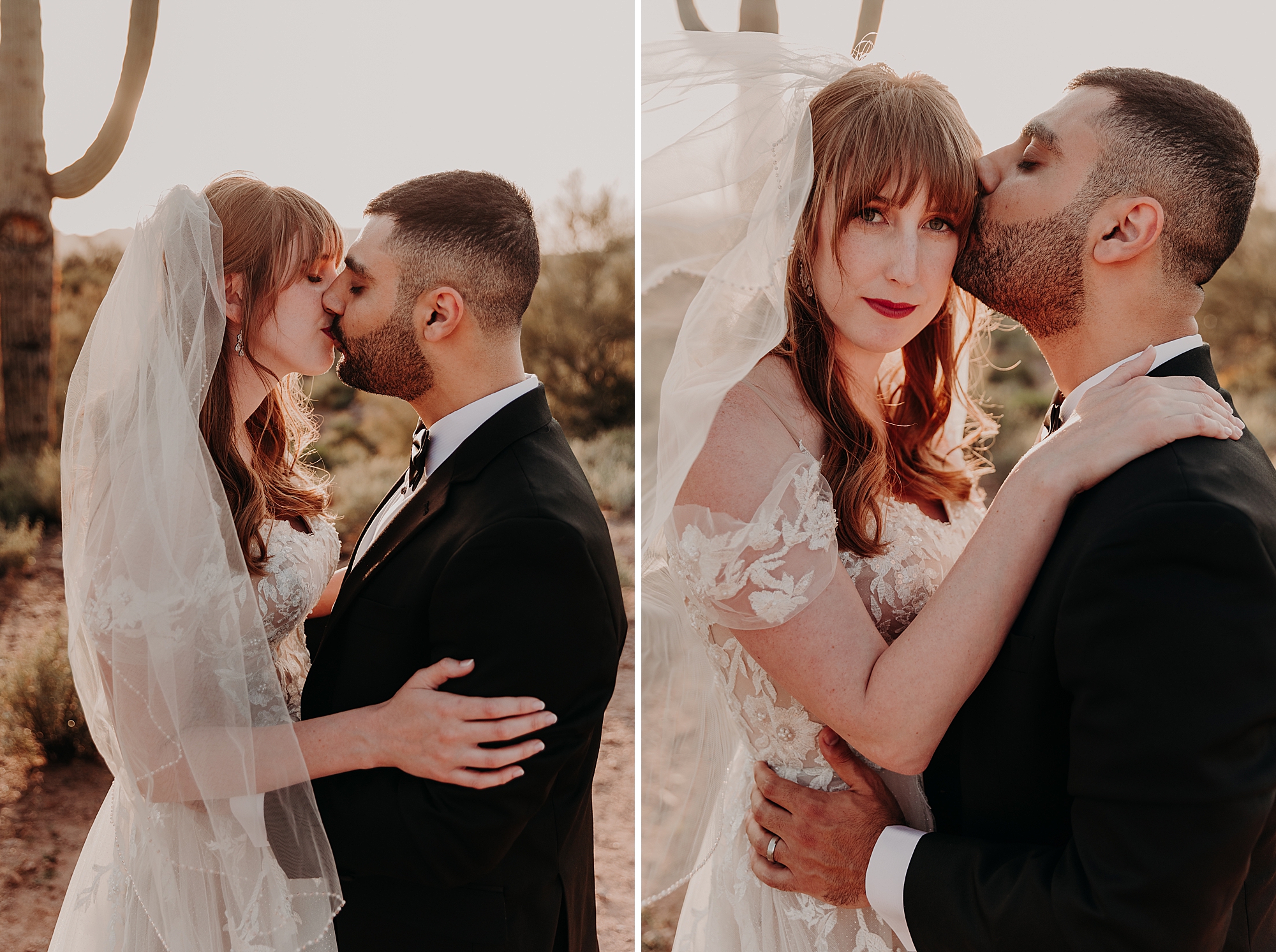 Hasanain and Katie's Wedding Session in the Superstition Desert