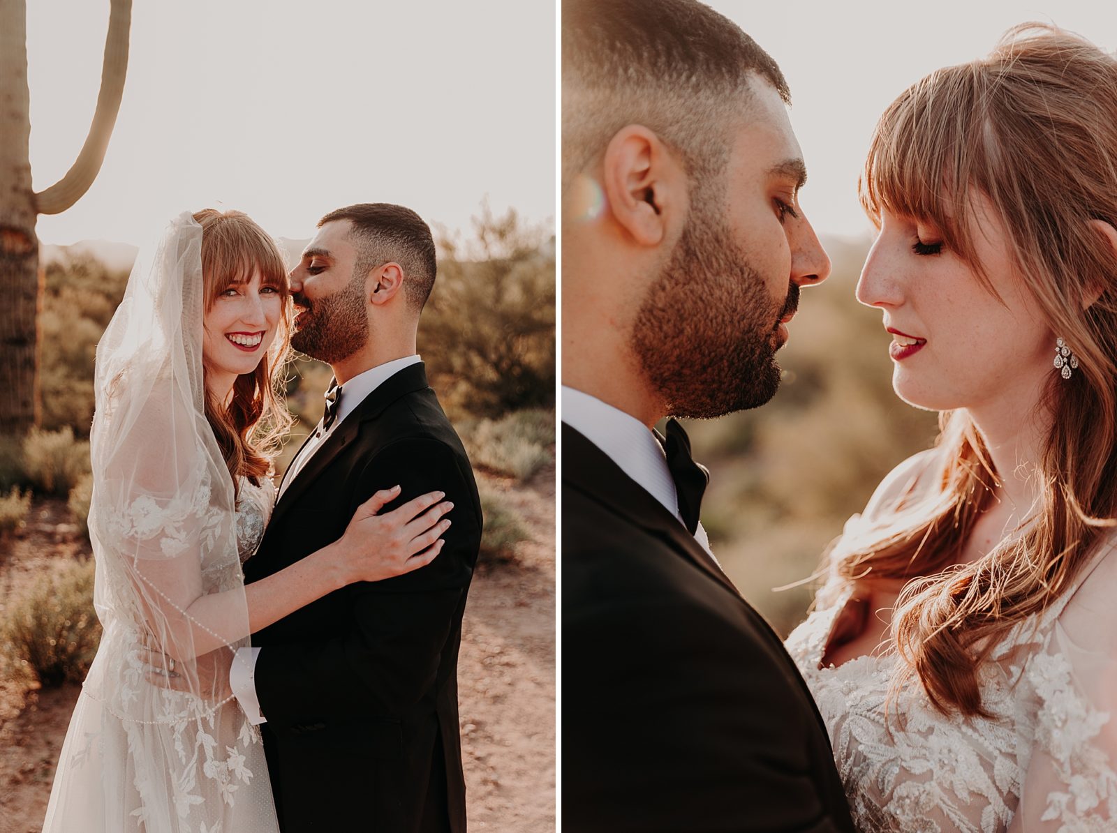 Hasanain and Katie's Wedding Session in the Superstition Desert