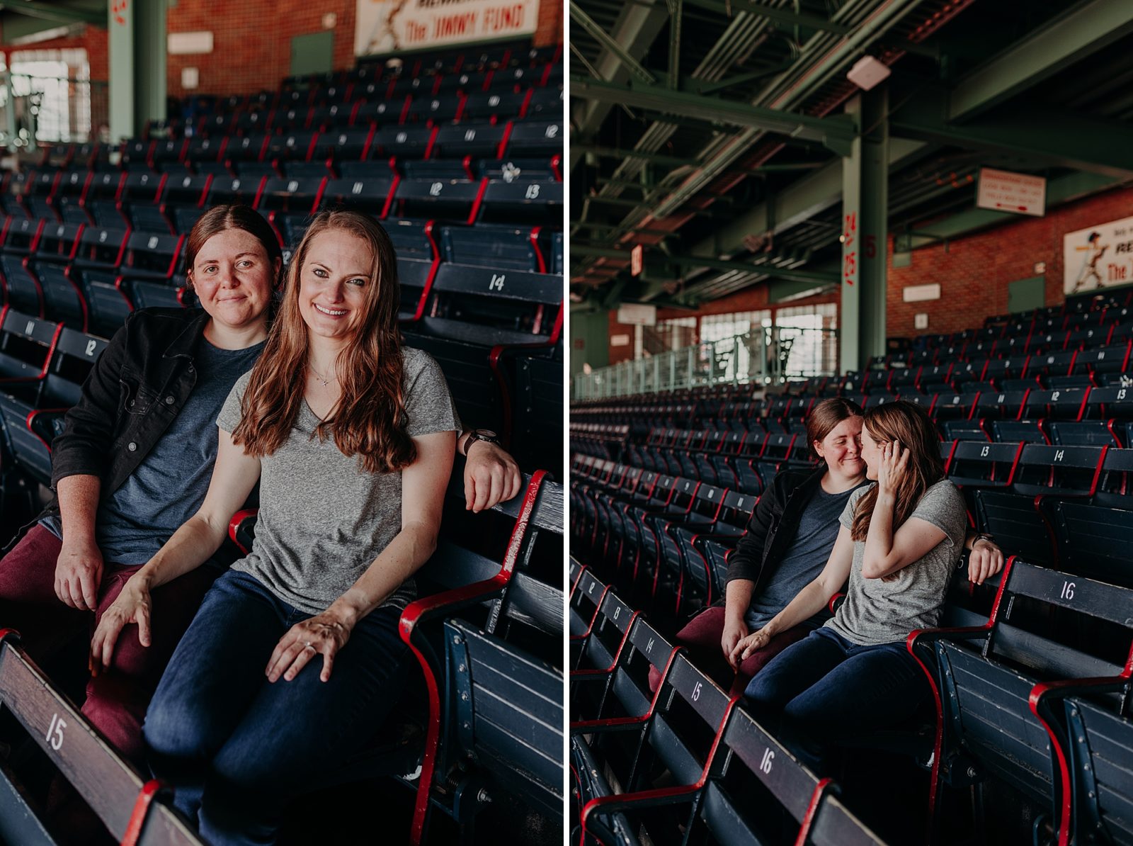Molly and Leanda's Fenway Park Engagement Session